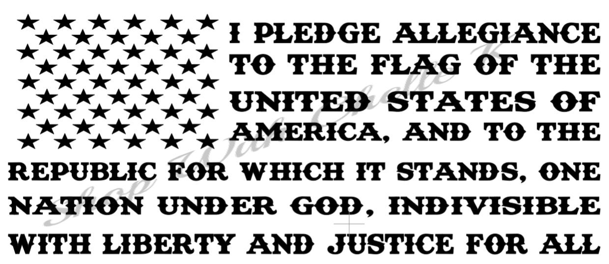 Pledge Flag -- Digital Download -- Svg, Png, Jpg - Etsy