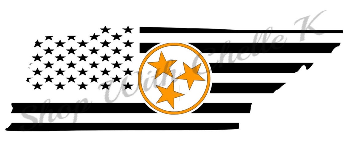 TN State Tri-star American Flag --- Svg, Jpg,png-- Digital Download ...