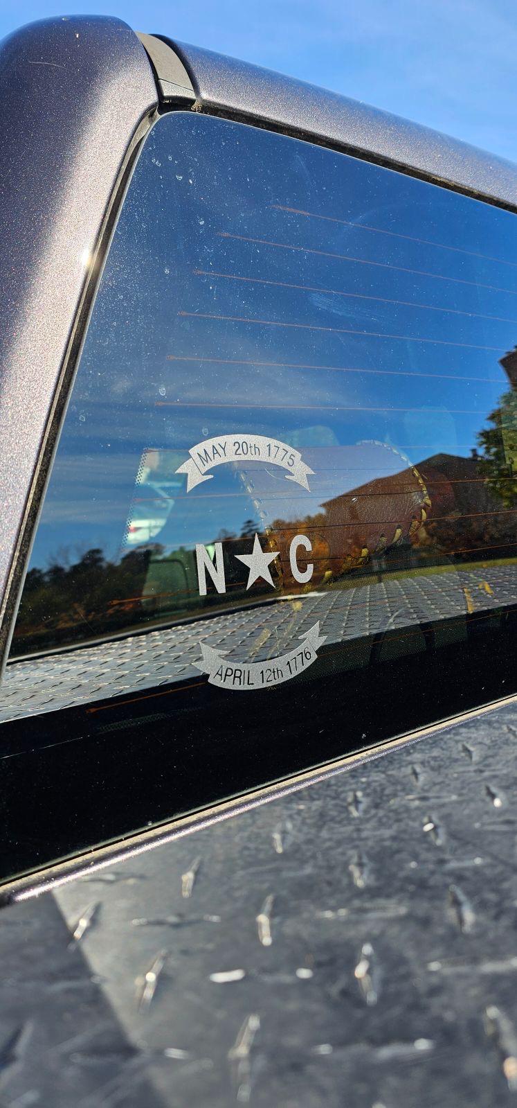 North Carolina Flag Decal - Etsy