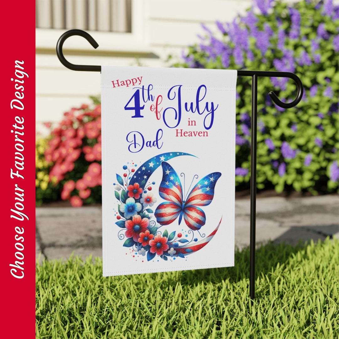 4th of July Custom Cemetery/grave Flag, Loss of Loved One Condolence ...