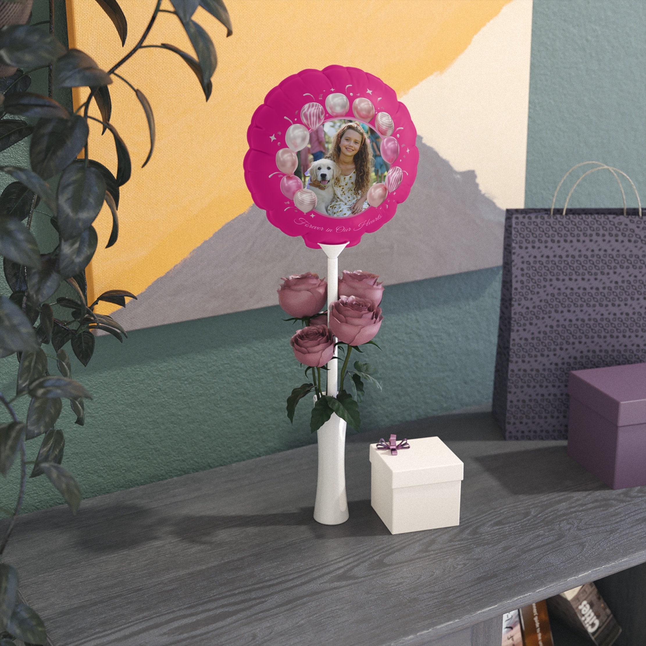 Happy Birthday in Heaven Personalized Reusable Photo Balloon, Loss of ...