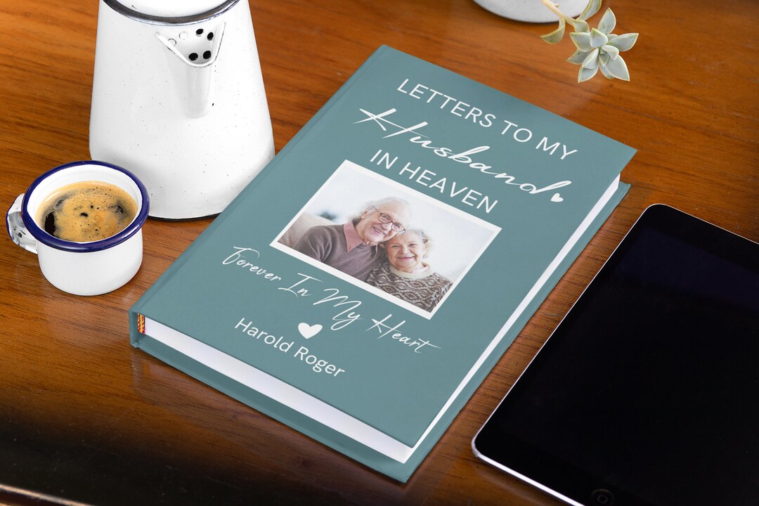 Personalized Photo Grief Journal, Loss of Husband Memorial Gift ...