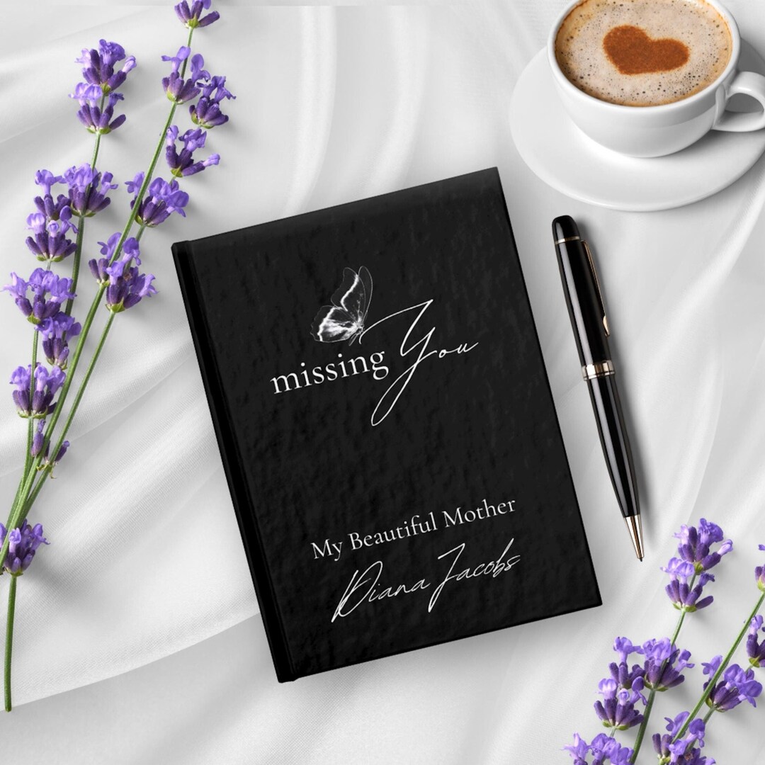 Missing You Personalized Grief Journal, Loss of Mom Memorial Gift ...