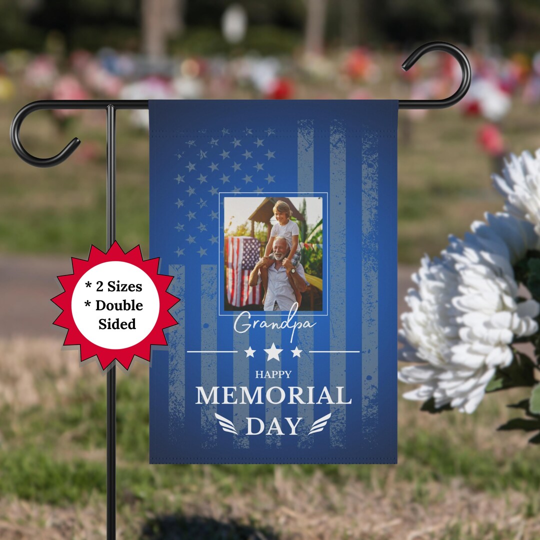 Personalized Memorial Day Garden Flag, Patriotic Decor, Custom ...