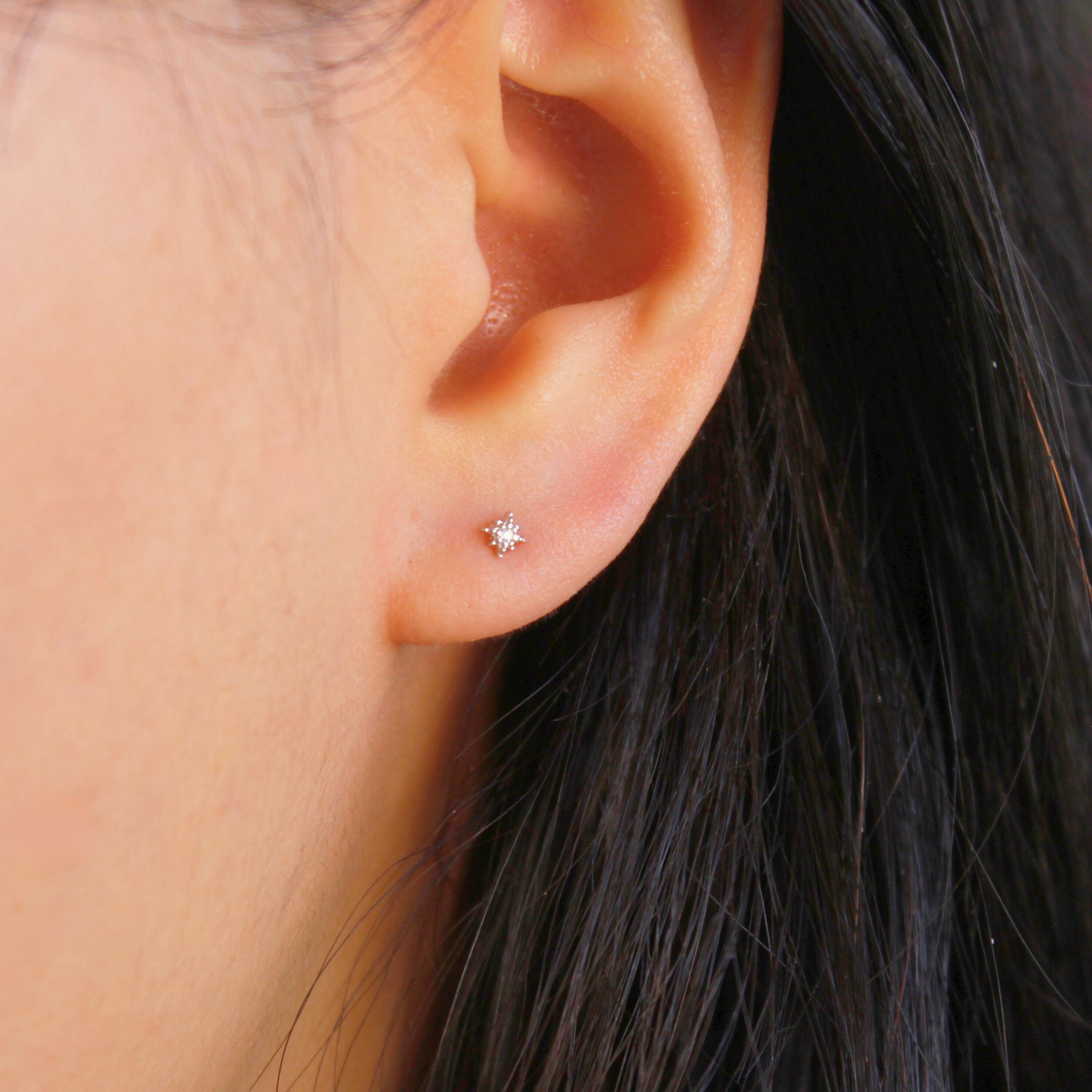 Tiny Star Stud, Gold or Silver, Small Star Earrings, Celestial Jewelry ...