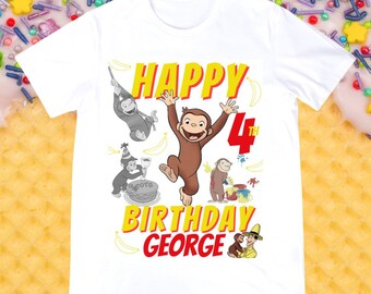 Curious George Birthday Shirt - Etsy