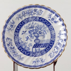 Gladstone Blue Rhapsody Teacup Blue Floral Eastern Asian English Bone ...
