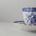 Gladstone Blue Rhapsody Teacup Blue Floral Eastern Asian English Bone ...