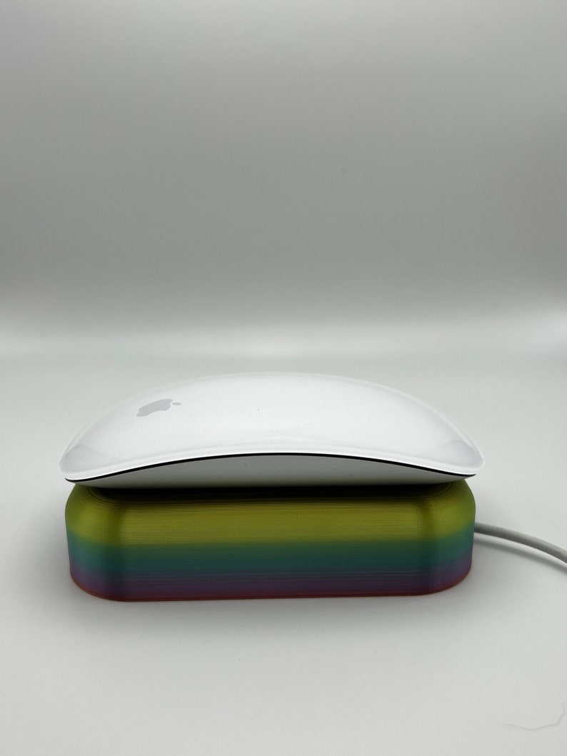 Apple Magic Mouse Charging Stand - Rainbow - Etsy