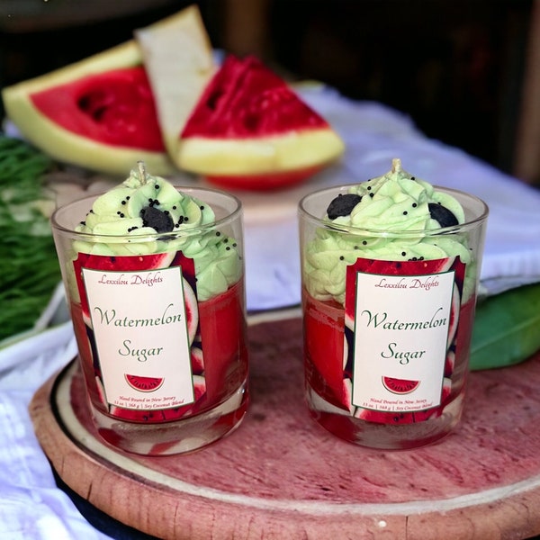 Watermelon Candle - Etsy