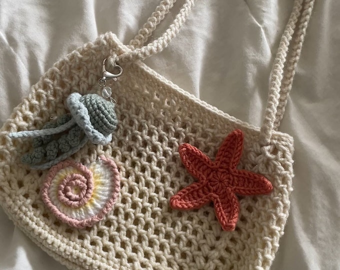 Ocean Theme Crochet Shoulder Bag - Etsy
