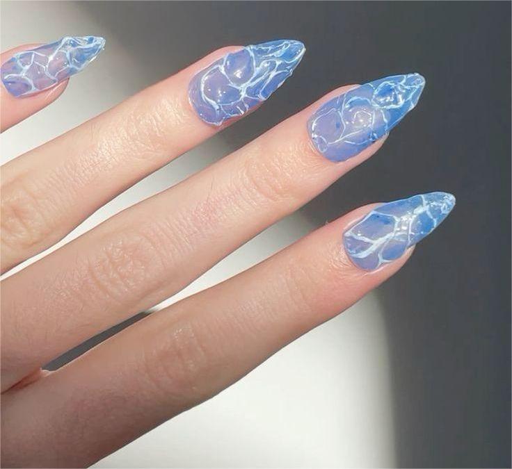 Ocean Water Nails, Ocean Nails, Clean Nails, Ocean Nails, Summer Nails ...
