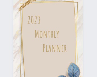 Simple Monthly Planner Printable - Etsy