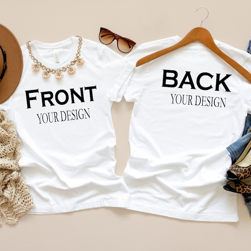 Custom Shirts Front and Back - Etsy