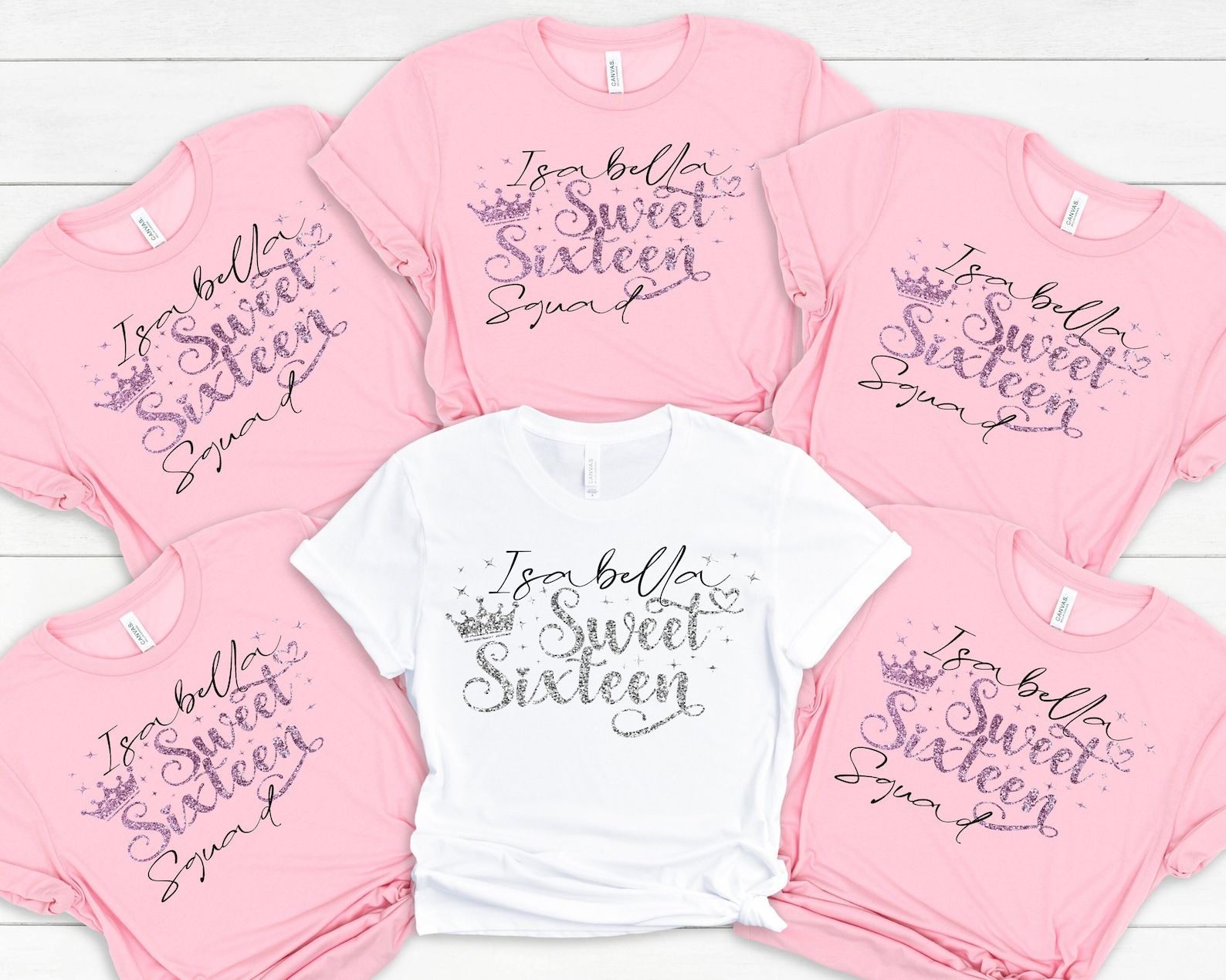Sweet 16th Birthday Shirt, Sweet Sixteen Squad, Custom Birthday Shirt ...