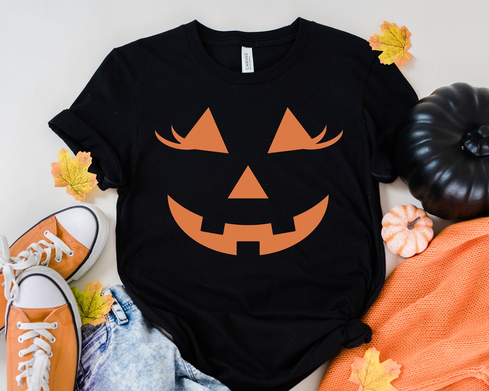 Unisex Halloween Face Shirt Jack-o-lantern Shirt Women's - Etsy
