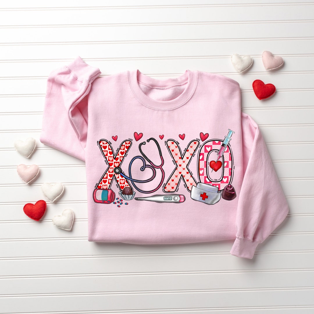 XOXO Nurse Valentine's Day Shirt, Nurse Love T-shirt, Nursing Shirt ...