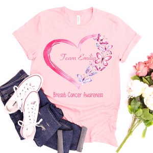 Personalized Team Cancer Shirt, Cancer Support Team Shirt, Breast ...