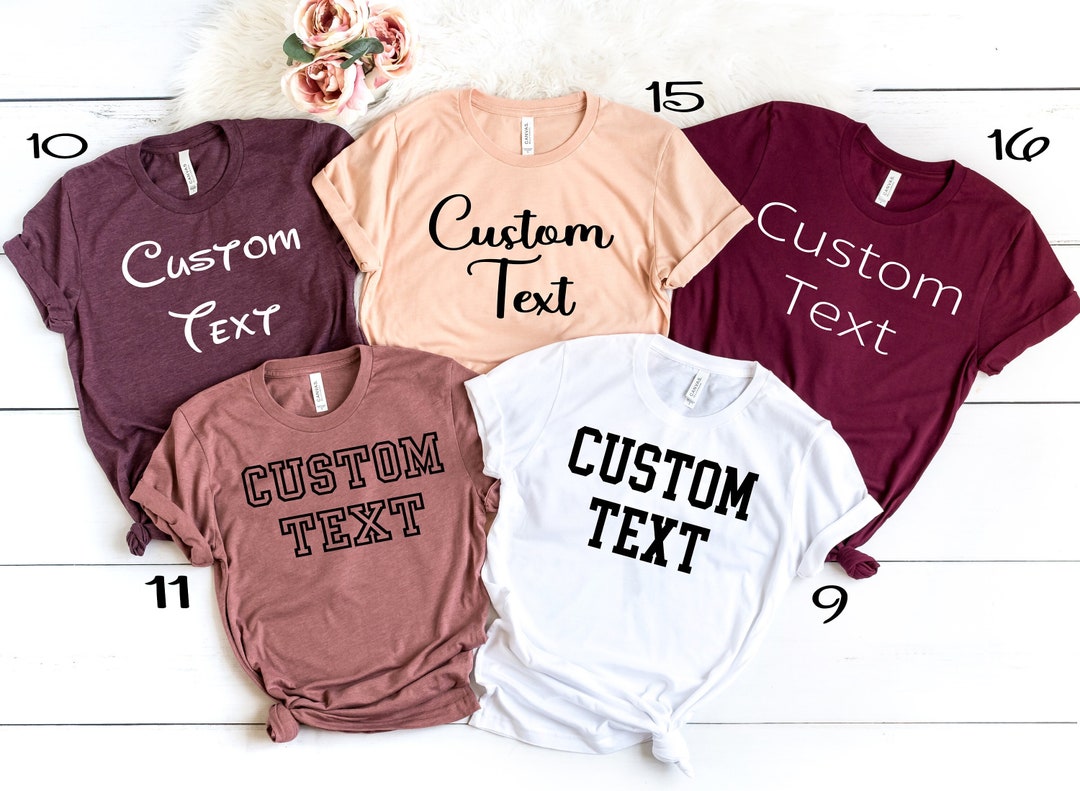 Personalized T-shirt, Custom T-shirts, Custom Shirt, Personalized Shirt ...