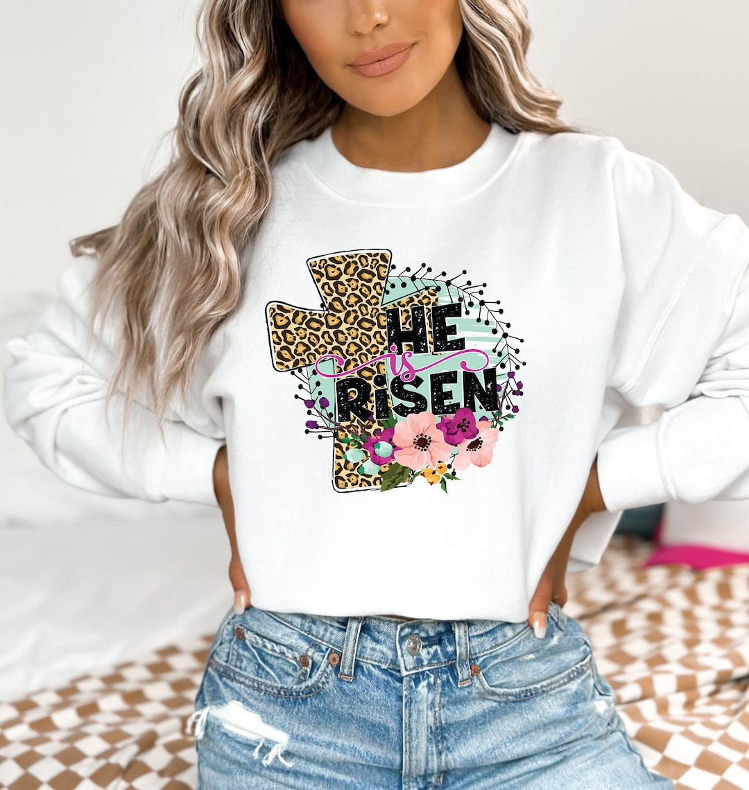 Christian Easter He is Risen Shirt, Christian Women Shirt, Bible Verse ...