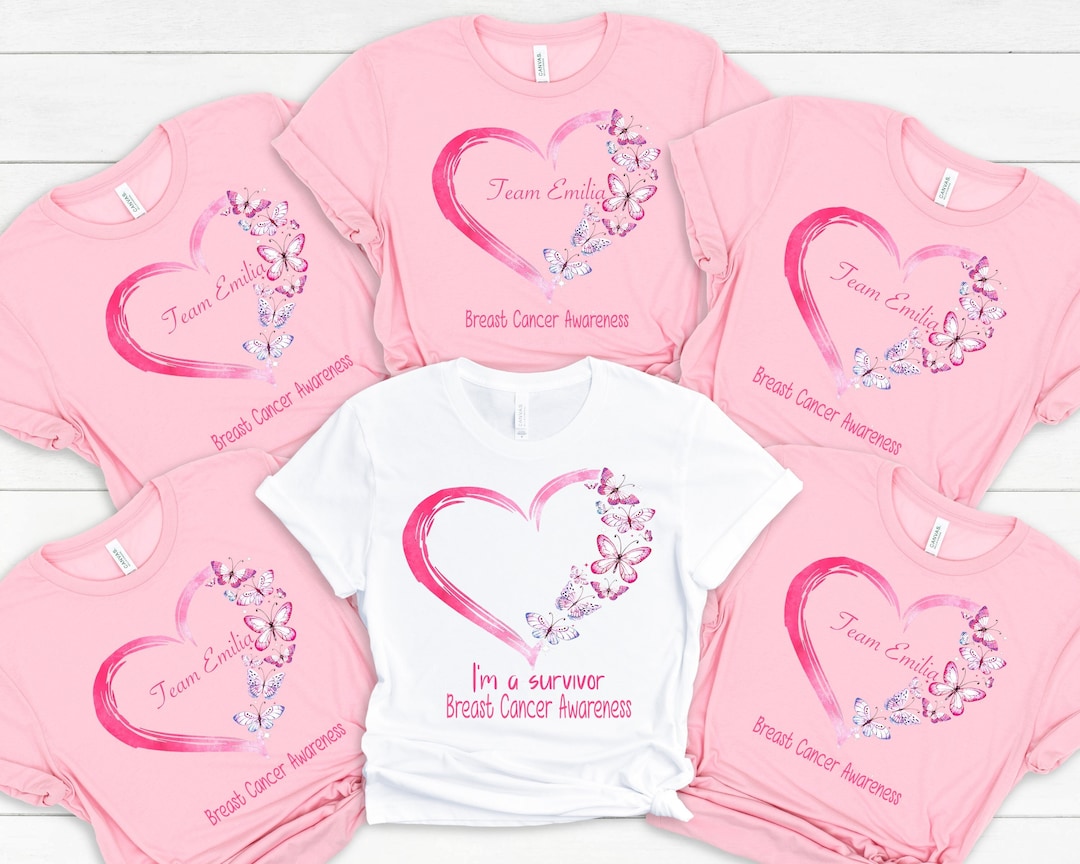 Personalized Team Cancer Shirt Cancer Support Team Shirt Breast