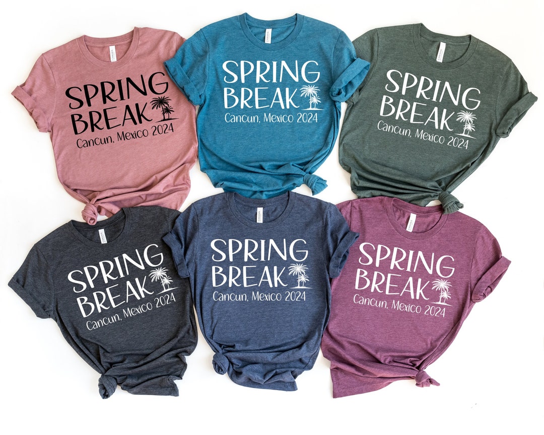 Spring Break 2026 Custom Beach Vacation Shirts for Family Friends ...