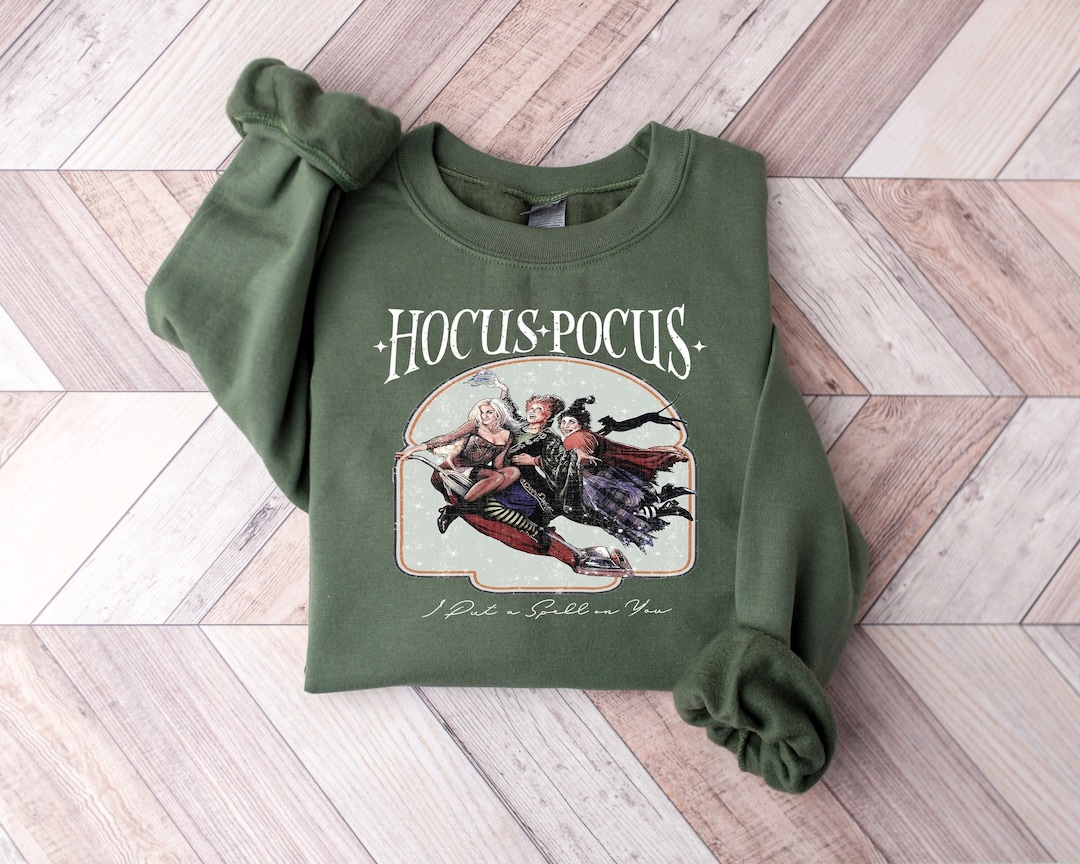 Vintage Hocus Pocus Sweatshirt, Hocus Pocus Comfort Colors Shirt ...