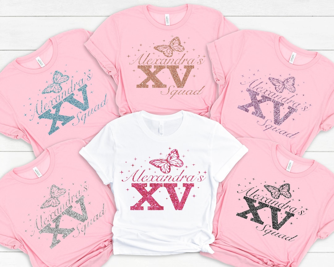 Mis Quince Squad Shirt, Quinceanera Gift Shirt, 15th Birthday Shirt ...