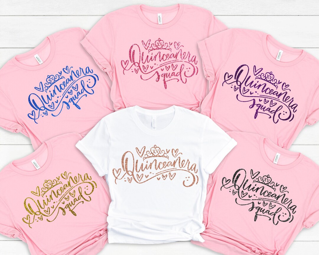Mis Quince Squad Shirt, Quinceanera Gift Shirt, 15th Birthday Shirt ...