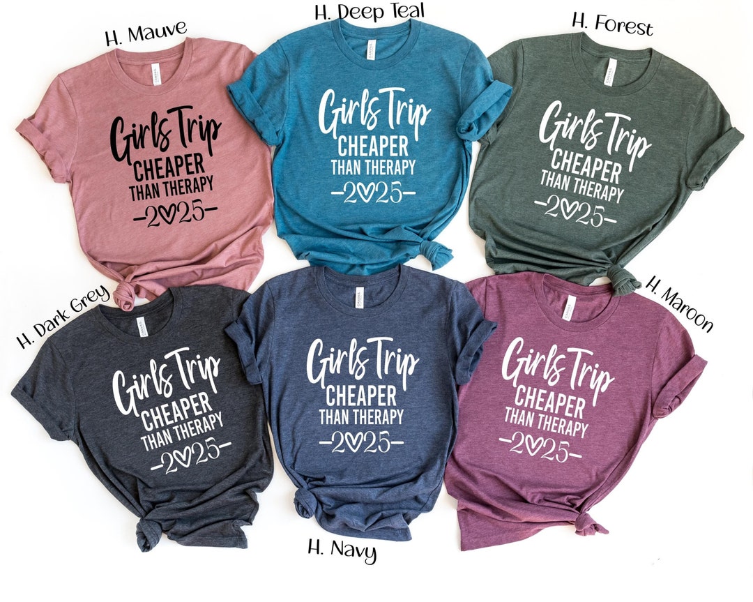 Girls Trip 2025 Shirt, Girls Vacation Shirt, Weekend Trip Shirt, Custom Girls Trip Shirt, Summer ...