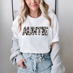 Auntie Sweatshirt, Buffalo Plaid Auntie Sweatshirt, Cow Pattern Auntie ...