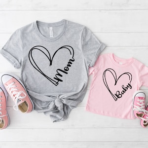Custom Text Heart Line Shirt Double Heart Shirt Your Name Heart Line ...