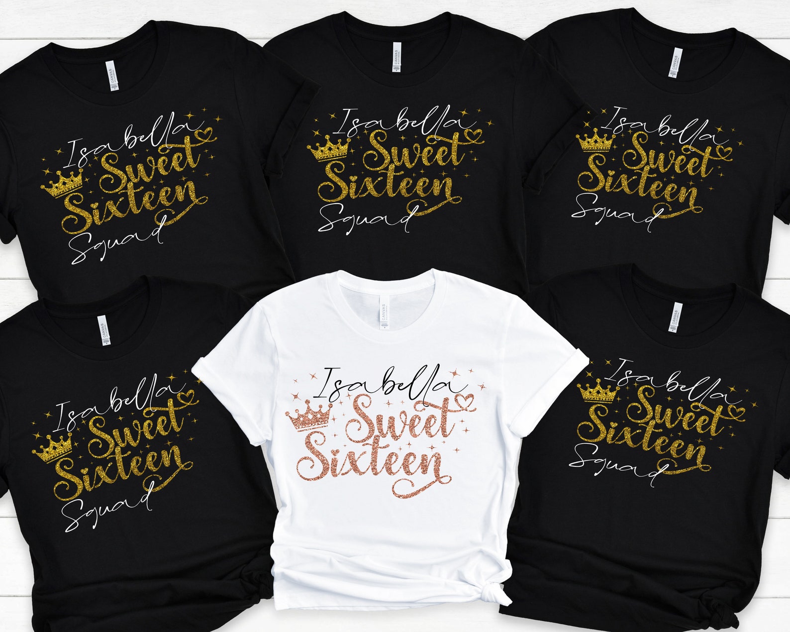 Sweet 16th Birthday Shirt, Sweet Sixteen Squad, Custom Birthday Shirt ...