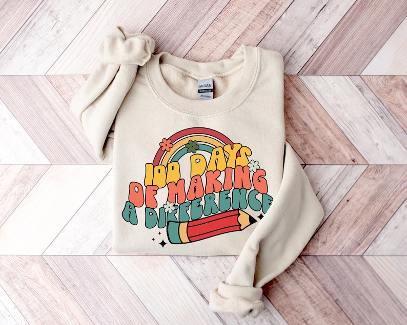 100 Days of Making a Difference Shirt, 100th Day of School ...