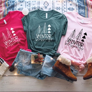 Winter Blessing Shirt, Hello Winter Shirt, Winter Shirt, Winter Tshirt ...