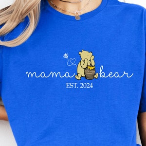 Mama Pooh Bear Shirt, Winnie the Pooh Mama Shirt, Cute Mom T Shirt ...