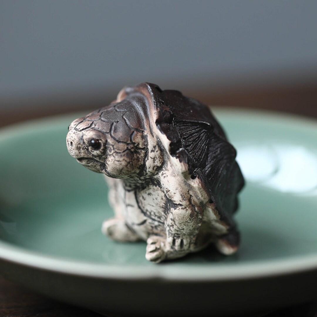 Fine Snapping Turtle Figurine Statue,ceramic Clay Pottery Snapping ...