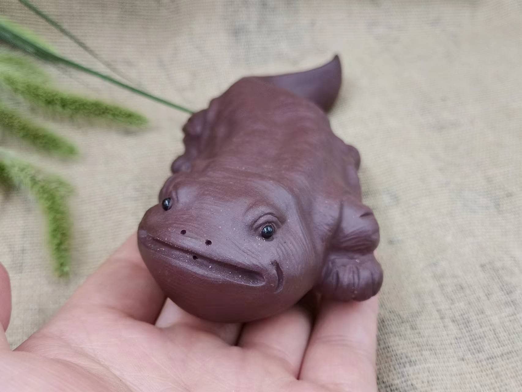 Funny Ceramics Giant Salamander Statue Ceramic Clay Pottery - Etsy