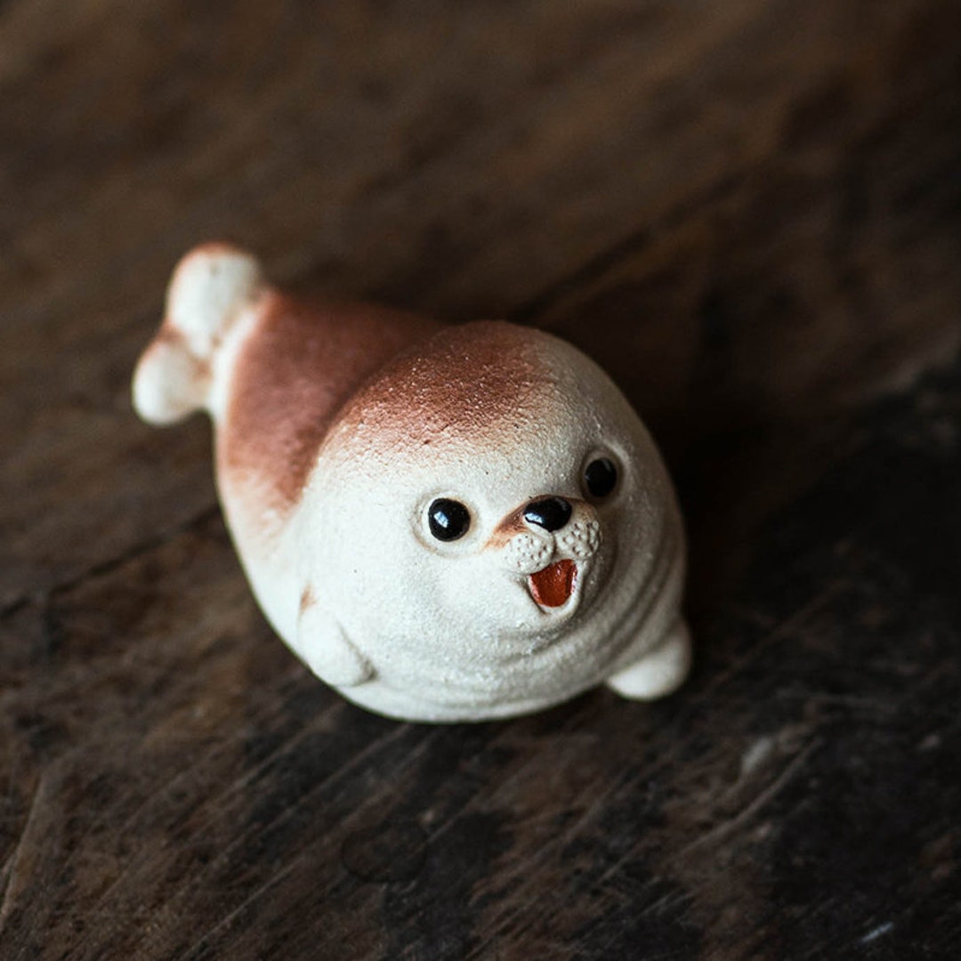 Fine Little Seal Figurine Statueceramic Clay Pottery Little - Etsy UK