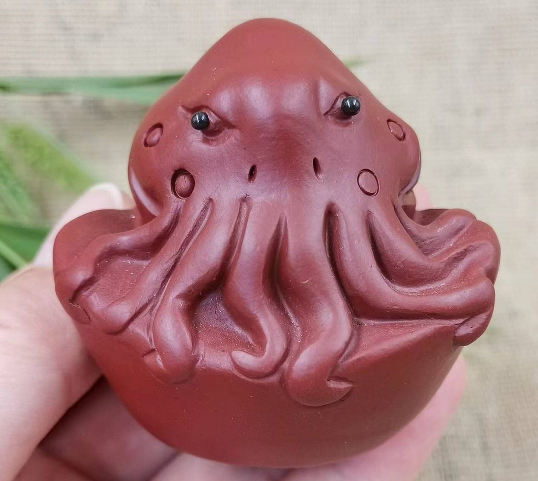 Funny Ceramics Octopus Figurine Statue Ceramic Clay Pottery - Etsy