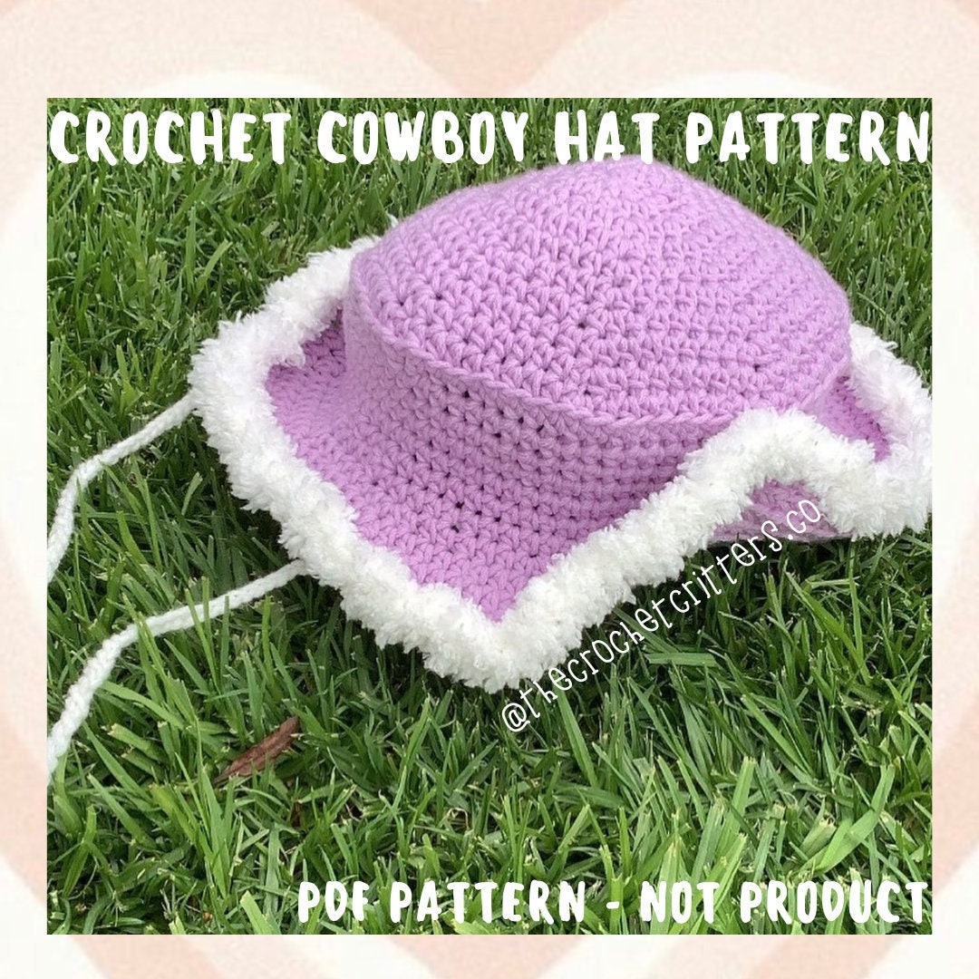 Crochet Cowboy Hat Pattern- PDF PATTERN, NOT Product - Etsy