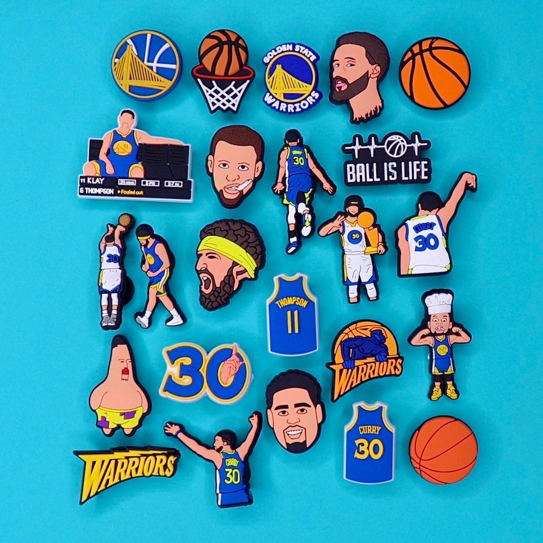 Golden State Warriors Crocs Charms NBA Basketball Shoe - Etsy Australia