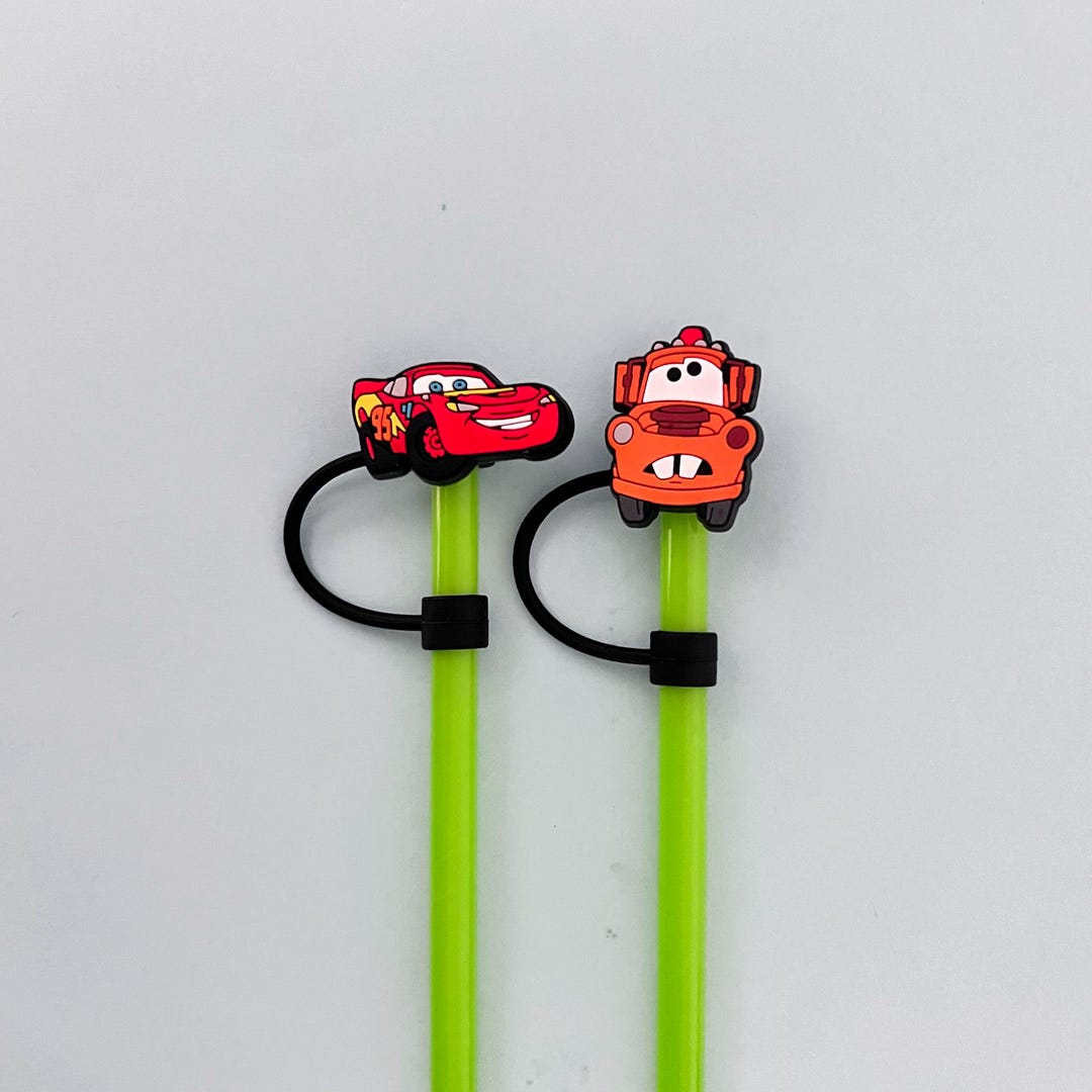High Quality Lightning Mcqueen Mater 8mm or 10mm Straw Covers Disney ...