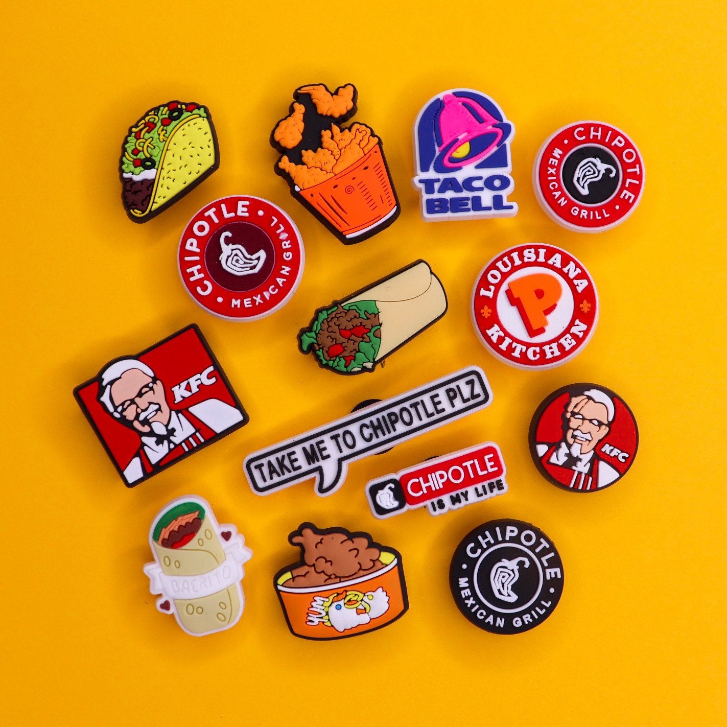 Fast Food Logo Crocs Charm Popeyes Fried Chicken Shoe Charms - Etsy