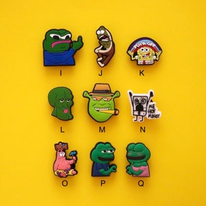 Pepe Frog Crocs Charms Ogre Shrek Shoe Charms Funny Adult - Etsy