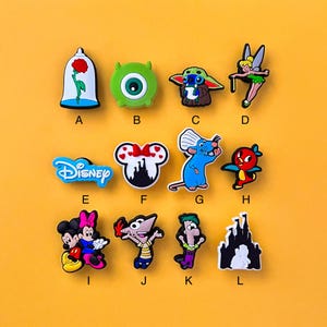 Disney Movie Shows Clog Charms Stitch Ratatouille Phineas Mickey ...