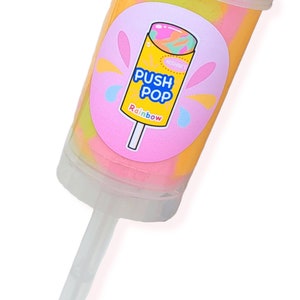 Rainbow Sherbet Push Pop Handmade Cloud Slime - Etsy