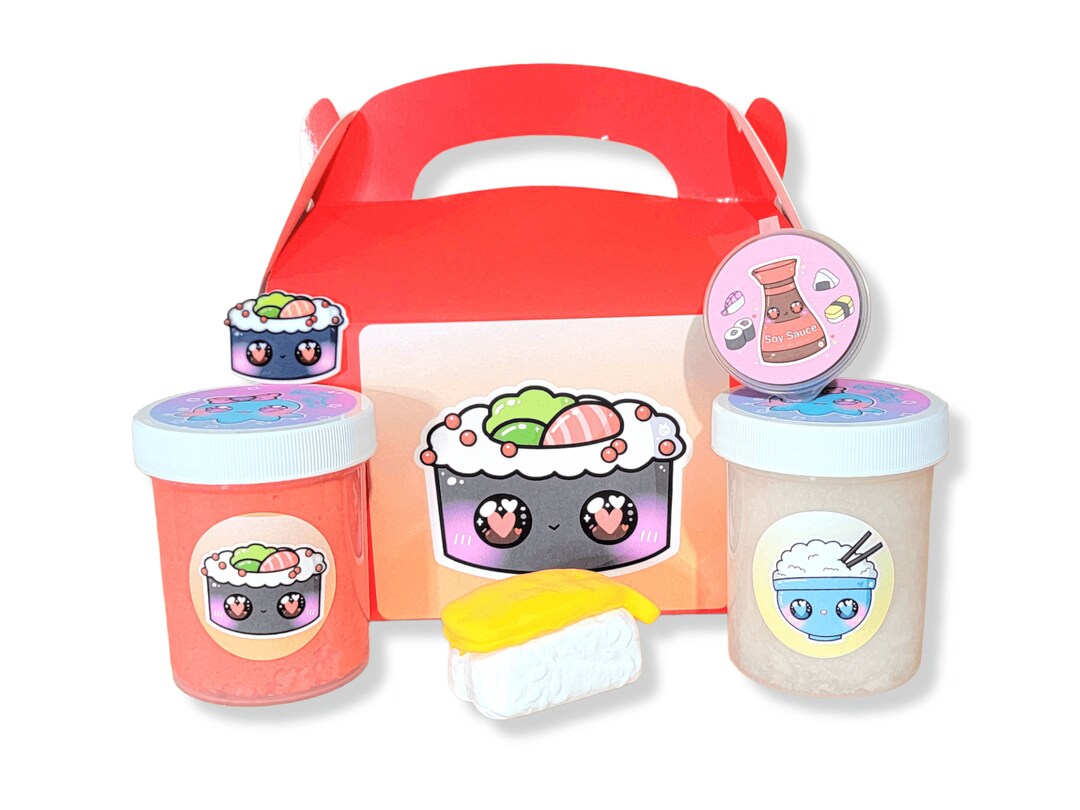 Sushi N Rice DIY Handmade Scented Slime Kit, Crunchy Sensory Fidget Toy ...