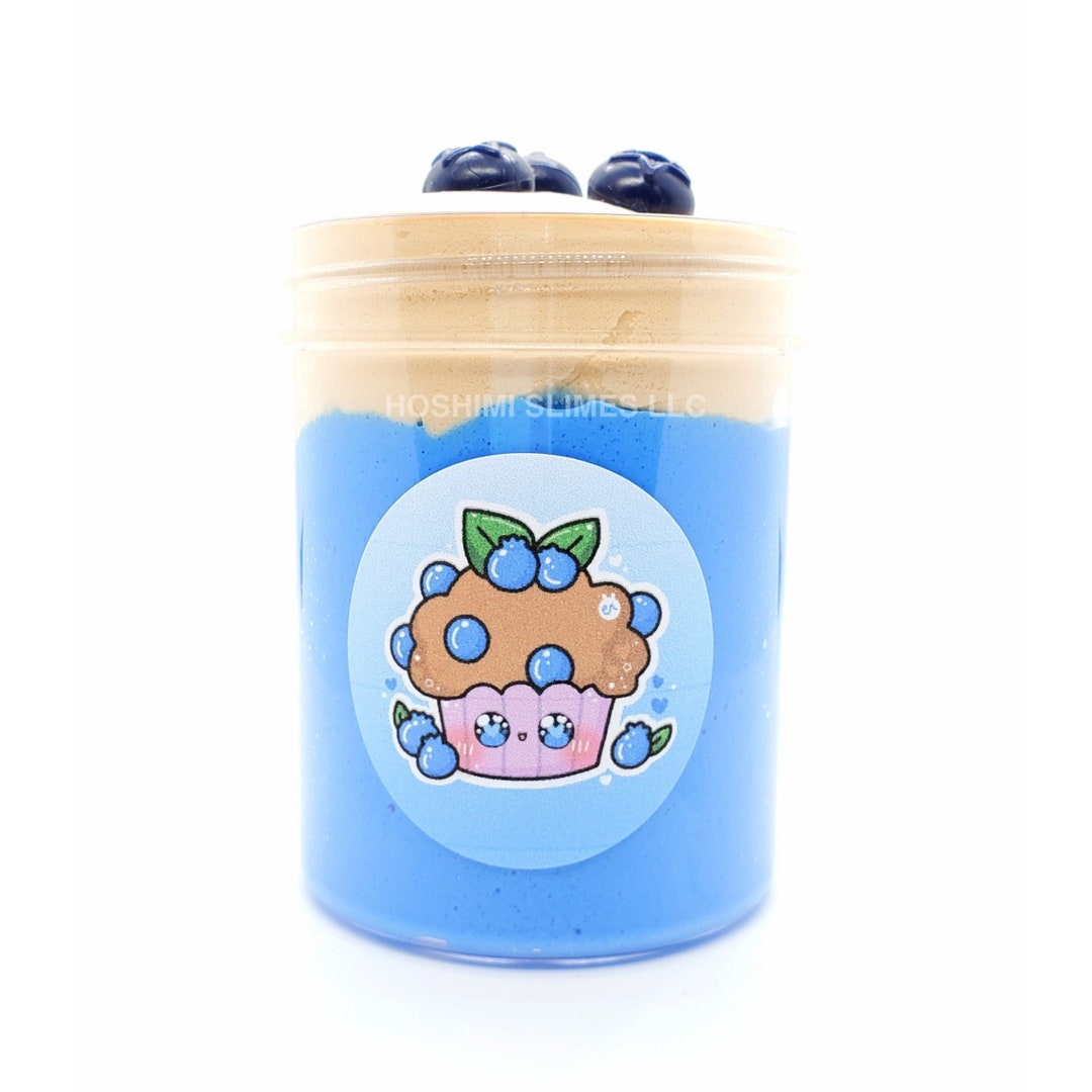 Blueberry Muffin Scented Butter Slime: Handmade Clay Cap Slime - Etsy