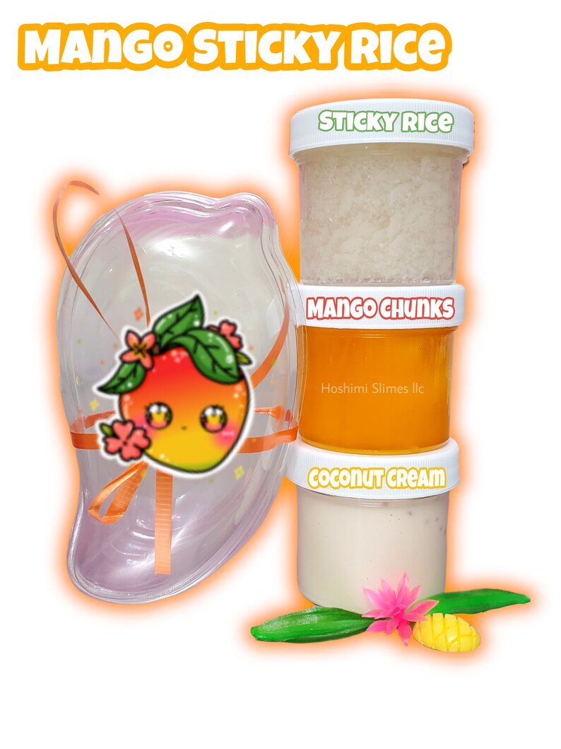 Mango Sticky Rice DIY Handmade Slime Kit - Etsy